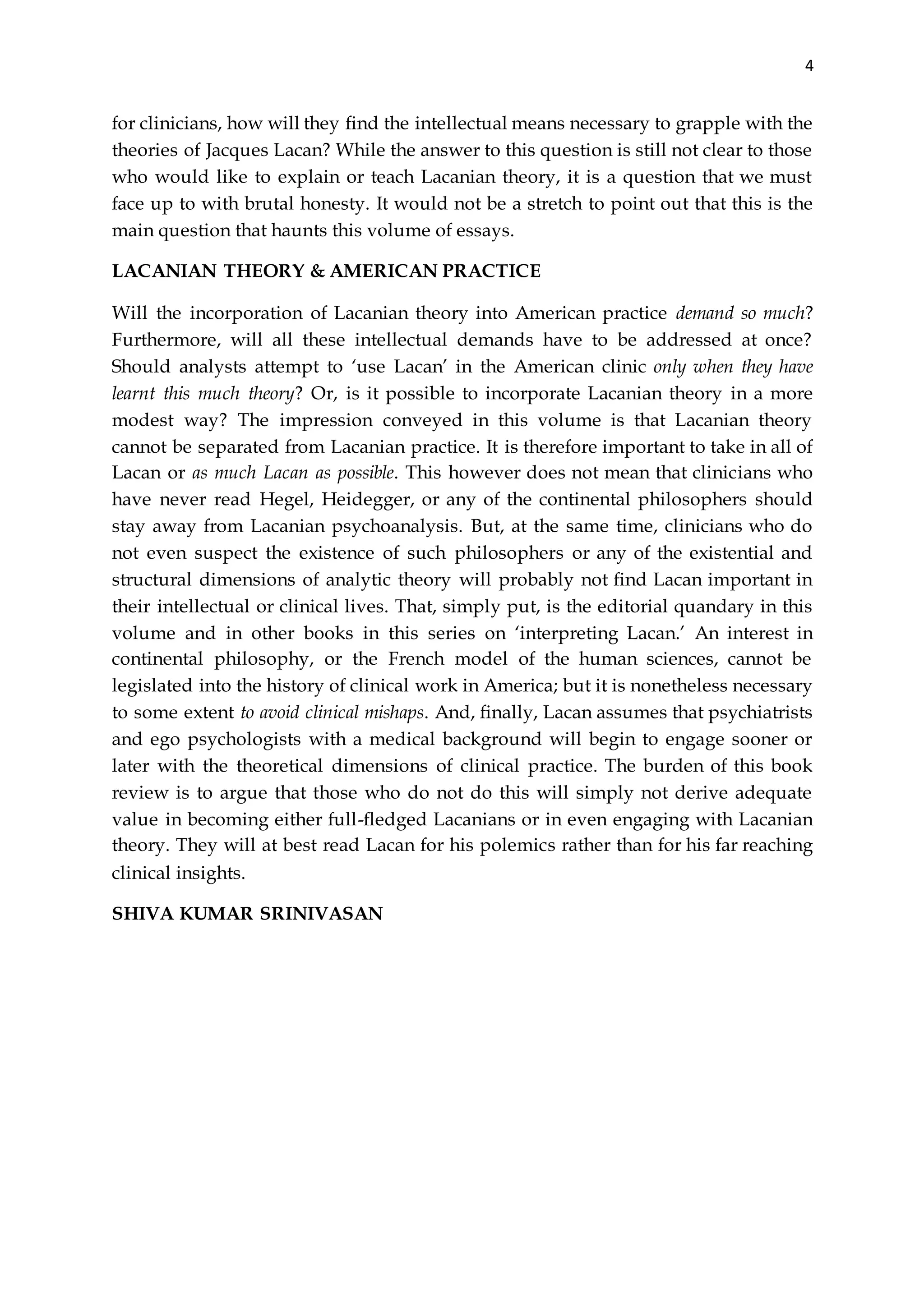 Review of 'Interpreting Lacan' | DOCX