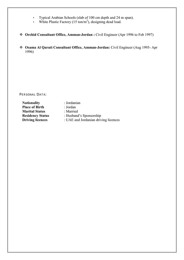 Engr.Fadwa - CV | PDF