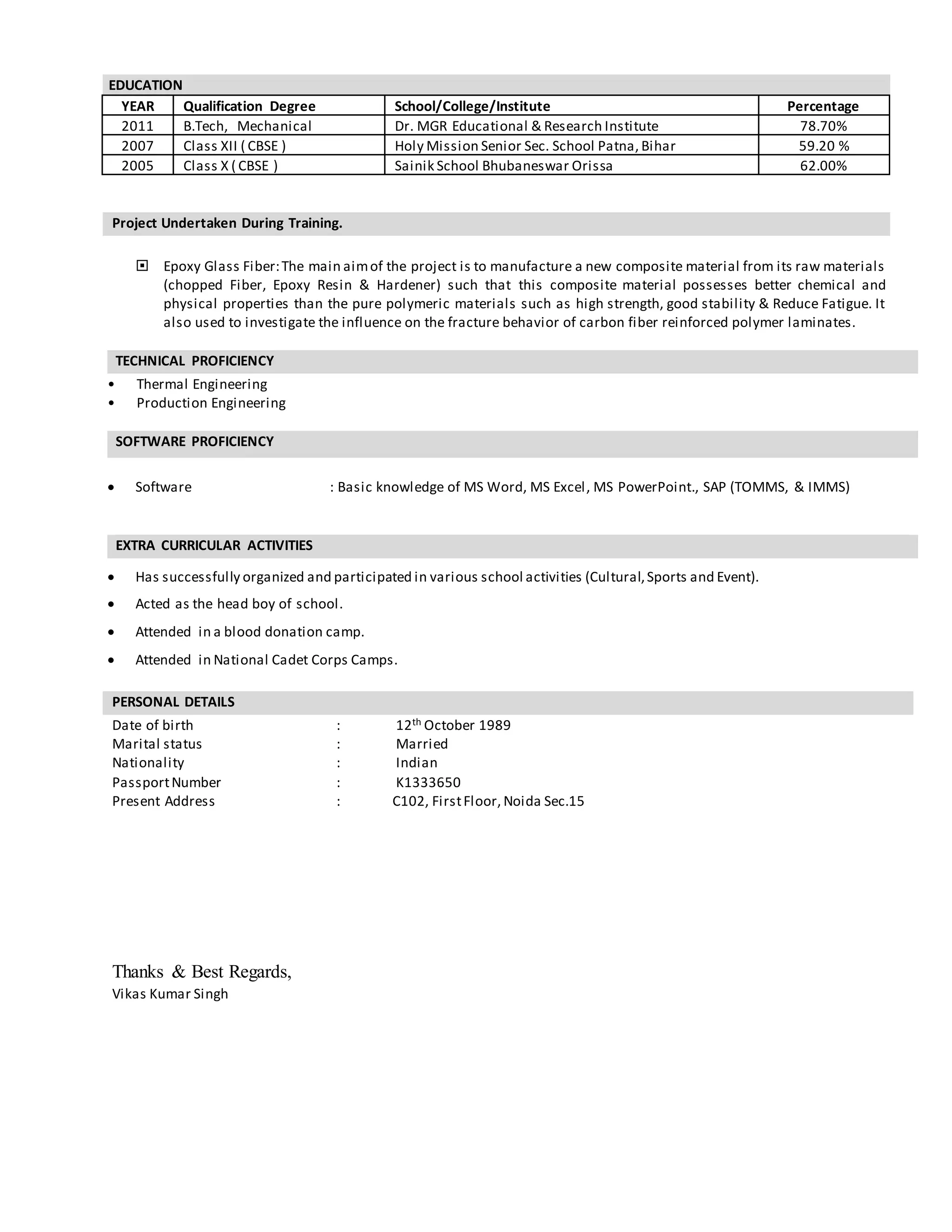 Vikas Resume | DOCX