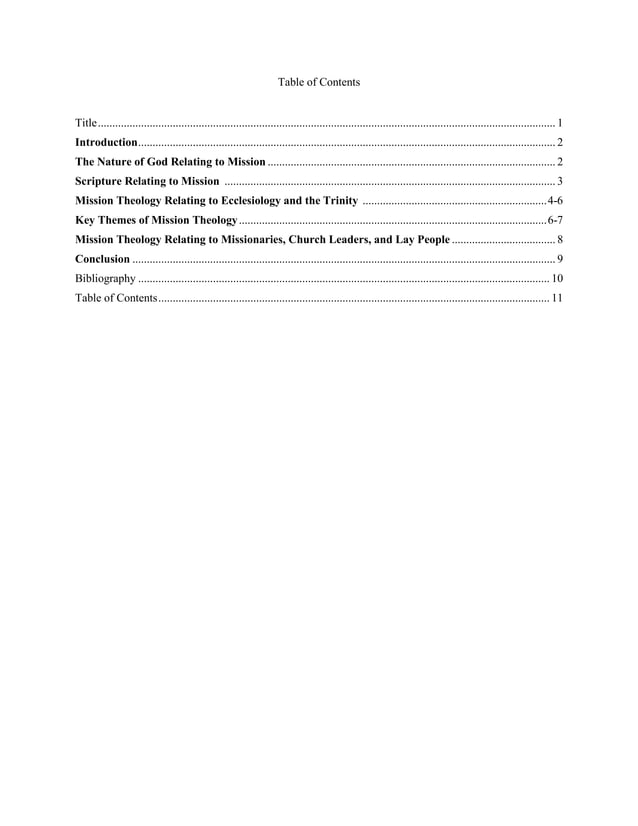 Theology of Missions - Dawn Freeman | PDF