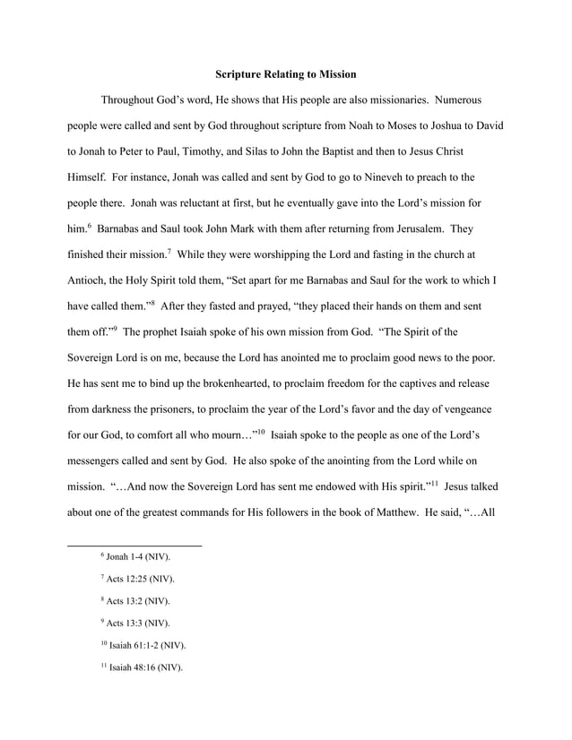 Theology of Missions - Dawn Freeman | PDF