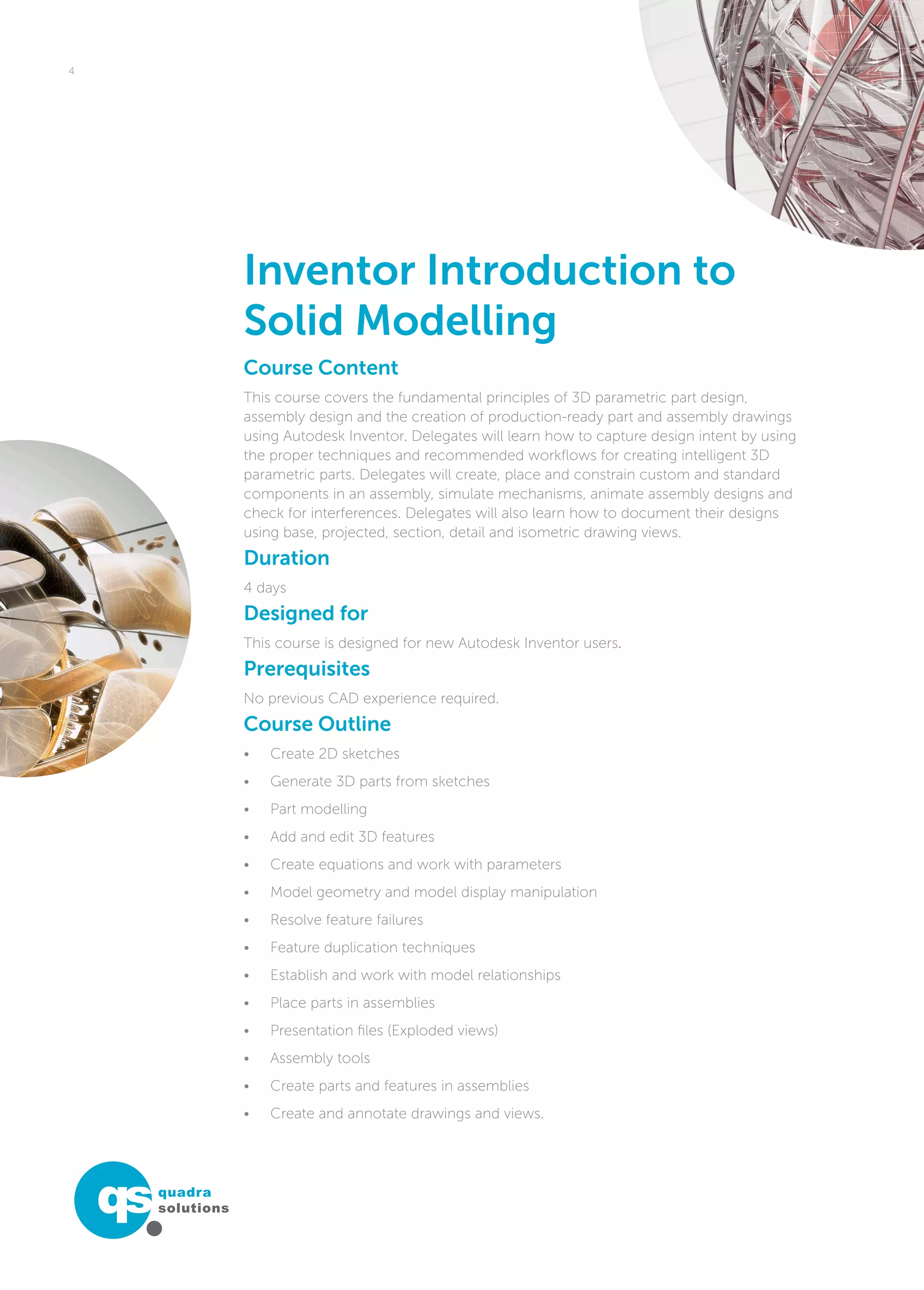 MFG Autodesk Training Brochure | PDF