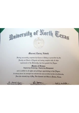 masters diploma | PDF