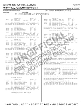 UWUnofficialTranscript | PDF
