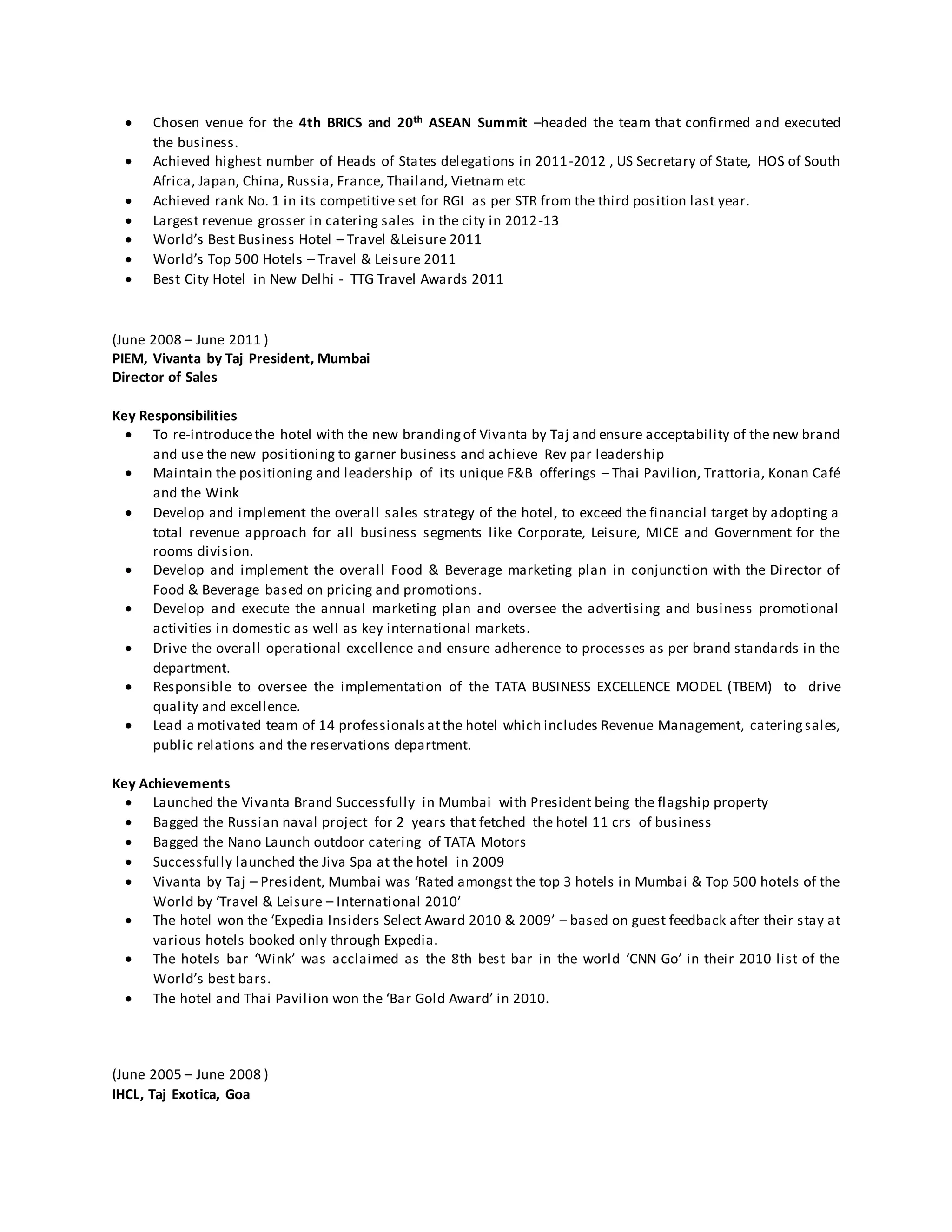 Ananya CV final | DOCX | Hotels and Motels | Travel Type