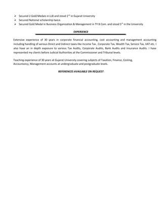 MILIND RANADE - CV | PDF