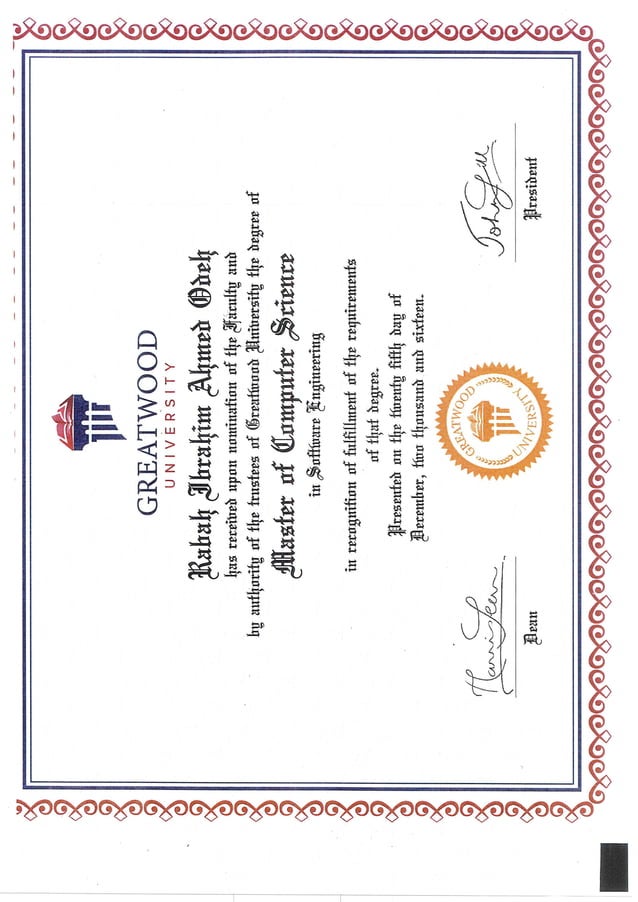 master degree great wood university USA | PDF