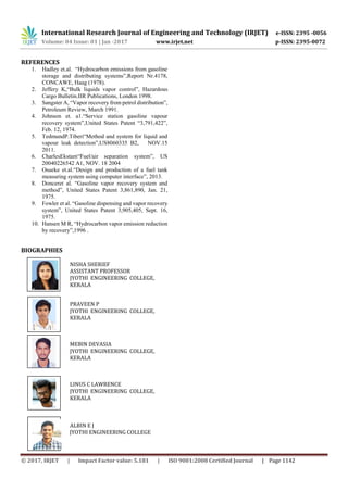 GASOLINE VAPOUR RECOVERY SYSTEM | PDF