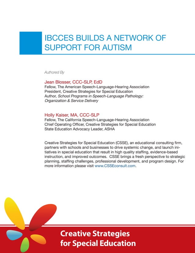 Case Study.IBCCES Autism Certification Programs | PDF