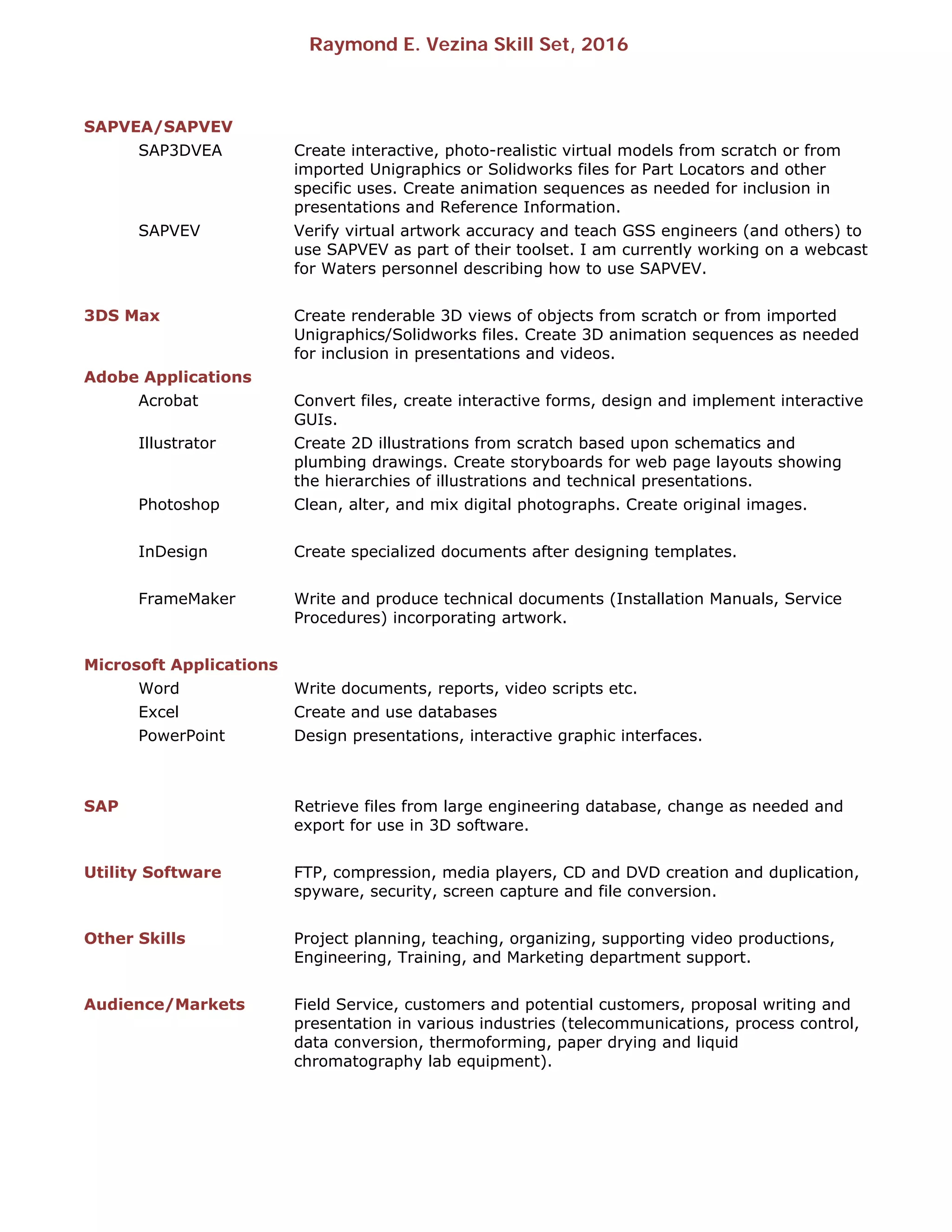 Skill Set May 2016 | PDF | Desktop Publishing | Computer Software and Applications
