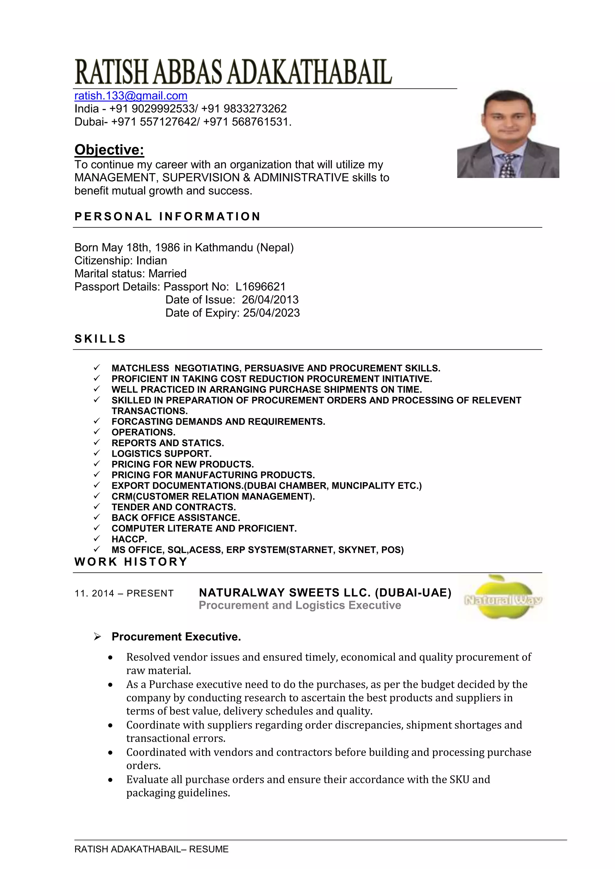 Ratish Resume | PDF