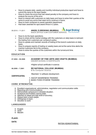 Ratish Resume | PDF