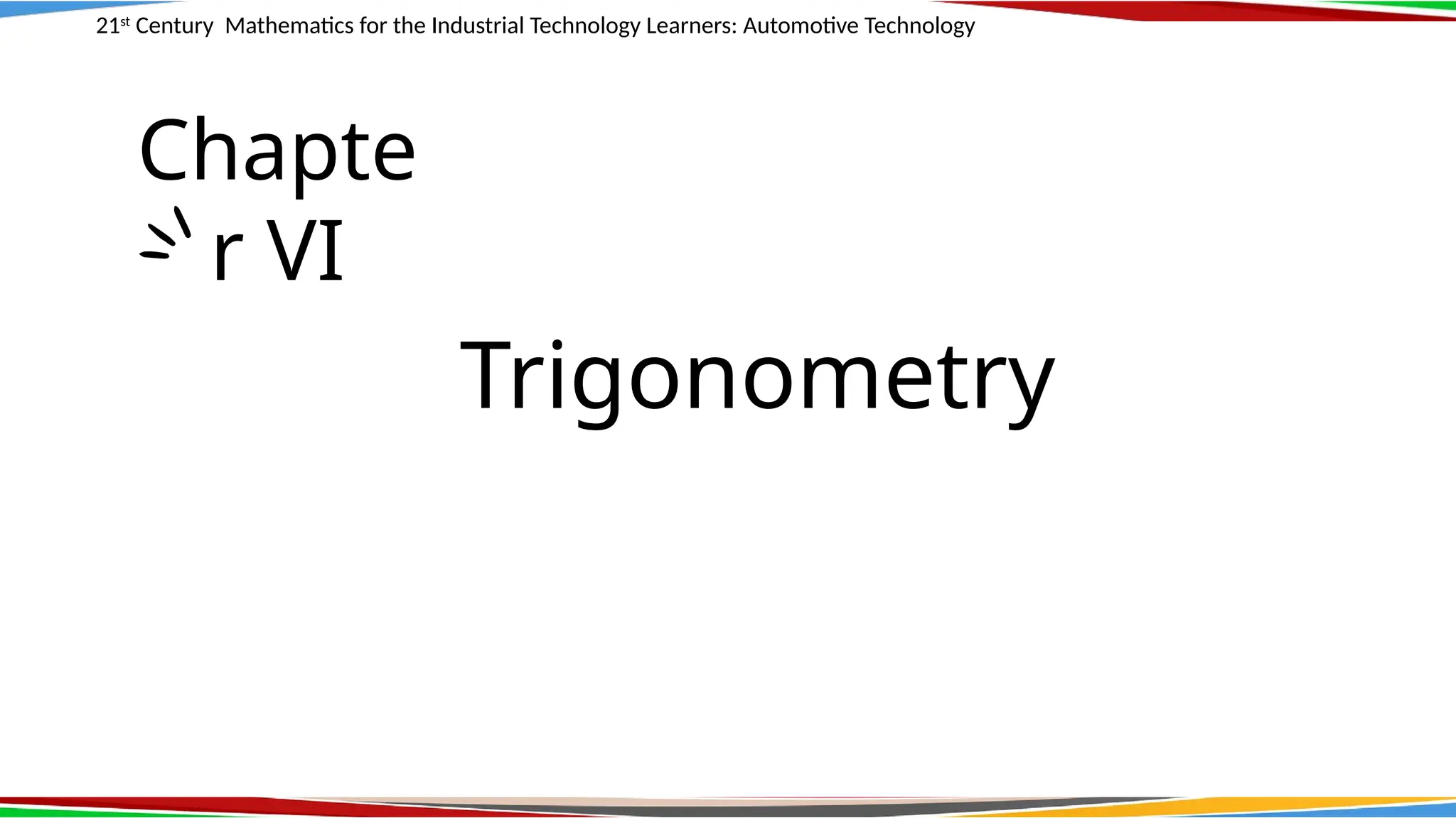 Chapter 6 - Introduction to Mathematics for Technologists | PPSX