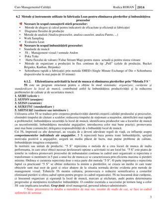 C6 metode de reduce a costurilor prin reorganizarea proceselor de ...
