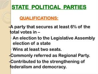 C6 Political Parties 2.pptx ch 6 CBSE for | PPTX
