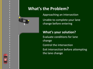 Solving lane change problems | PPT