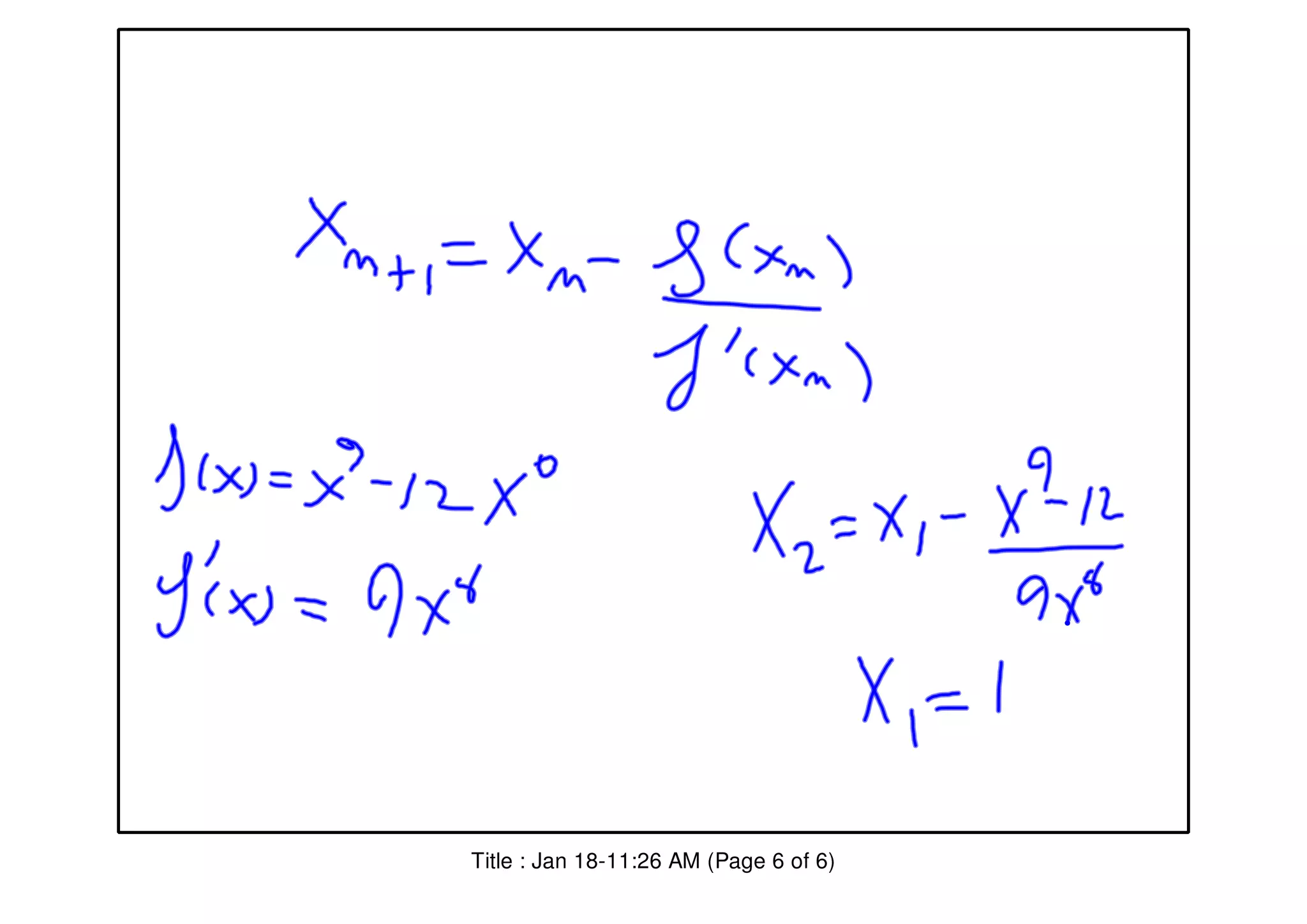Ap Computer Science C6x13 Calculus Notes On Newtons Method Ppt