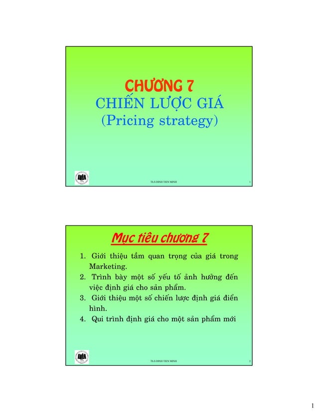 Nguyen ly Marketing C7 Chien Luoc Gia | PDF