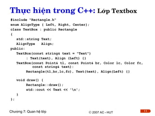 C7 class relationship | PDF