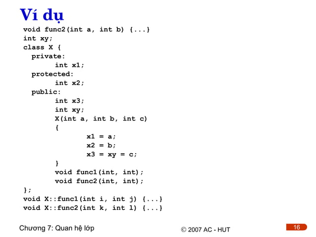 C7 class relationship | PDF