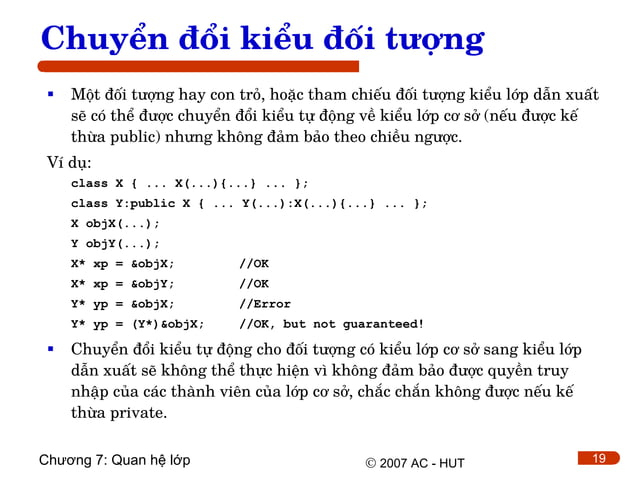 C7 class relationship | PDF