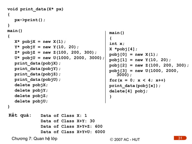 C7 class relationship | PDF