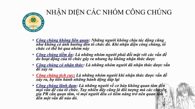 Chương 7(cuối): PR (Quan hệ cộng đồng) | PPTX