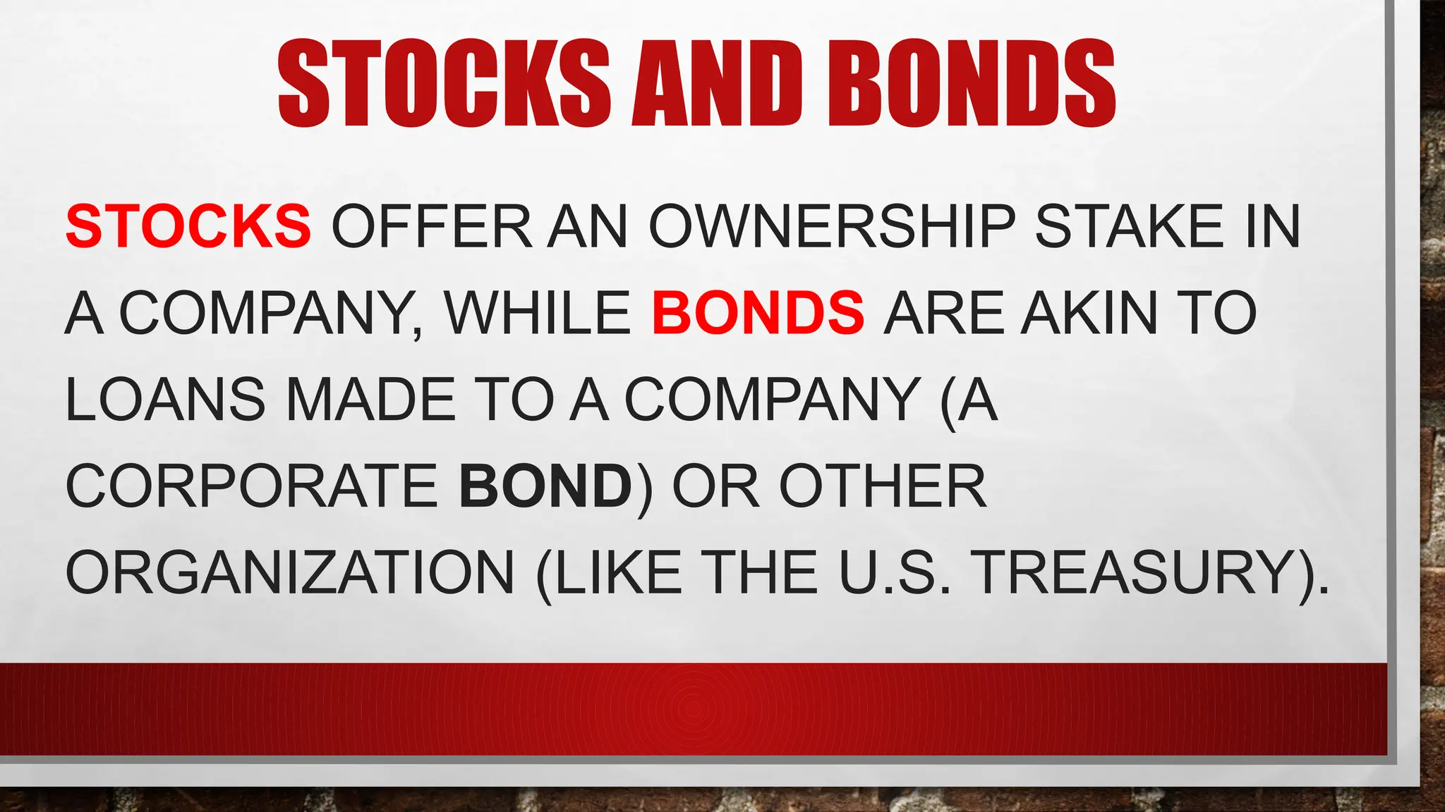 C7-Stocks-Bonds GENMATH-BUSINESS MATH.pptx | Stocks and Bonds | Personal Investing