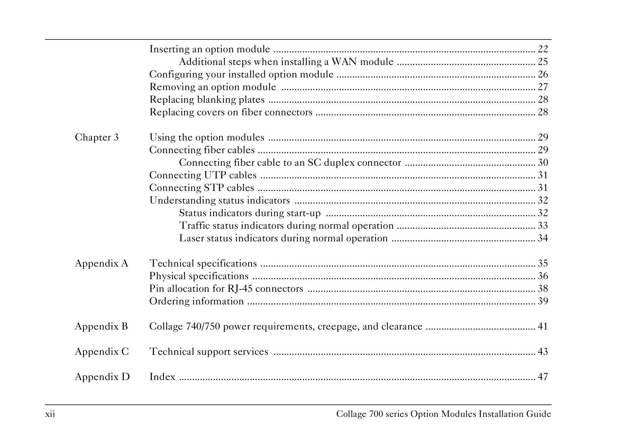 Collage 700 series Option Modules Installation Guide | PPT