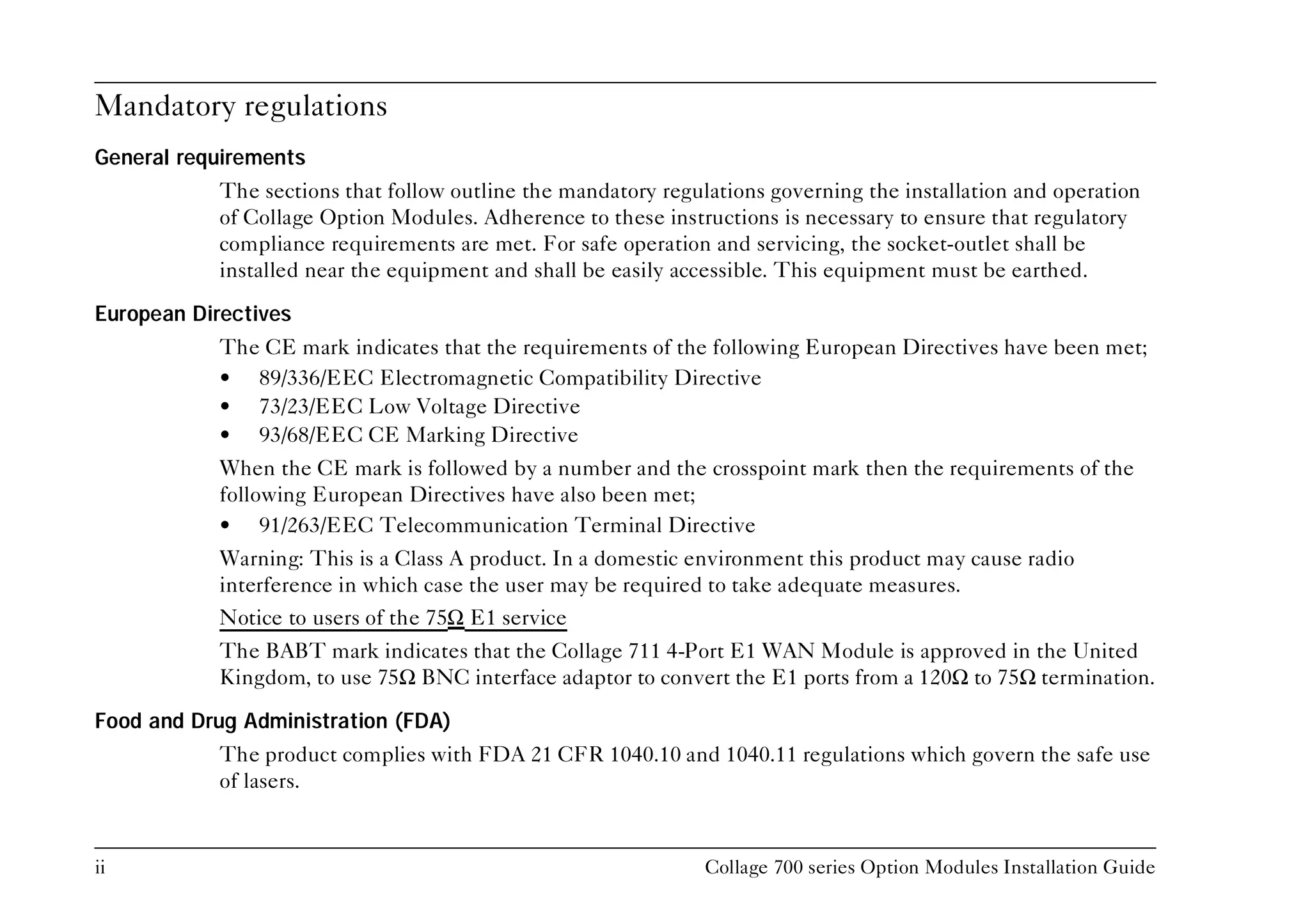 Collage 700 series Option Modules Installation Guide | PPT