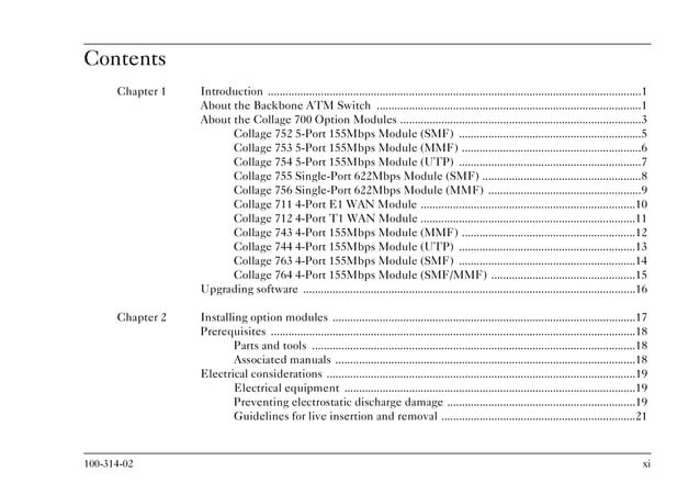 Collage 700 series Option Modules Installation Guide | PPT