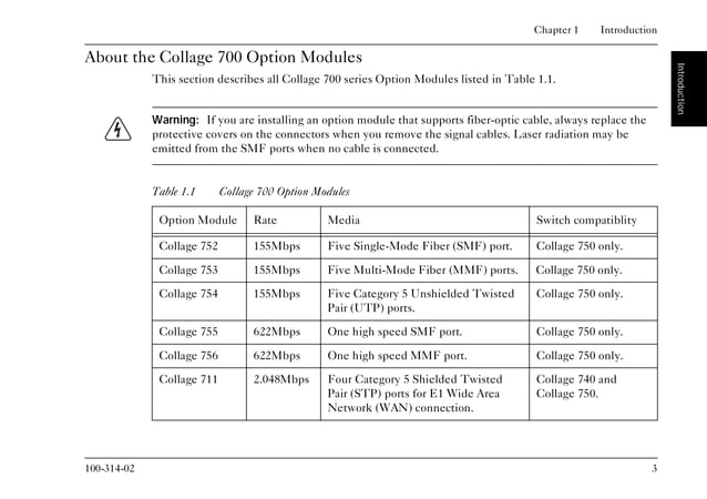 Collage 700 series Option Modules Installation Guide | PPT