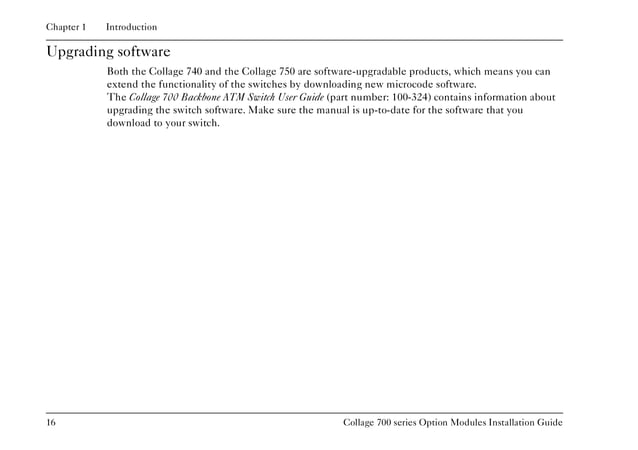 Collage 700 series Option Modules Installation Guide | PPT