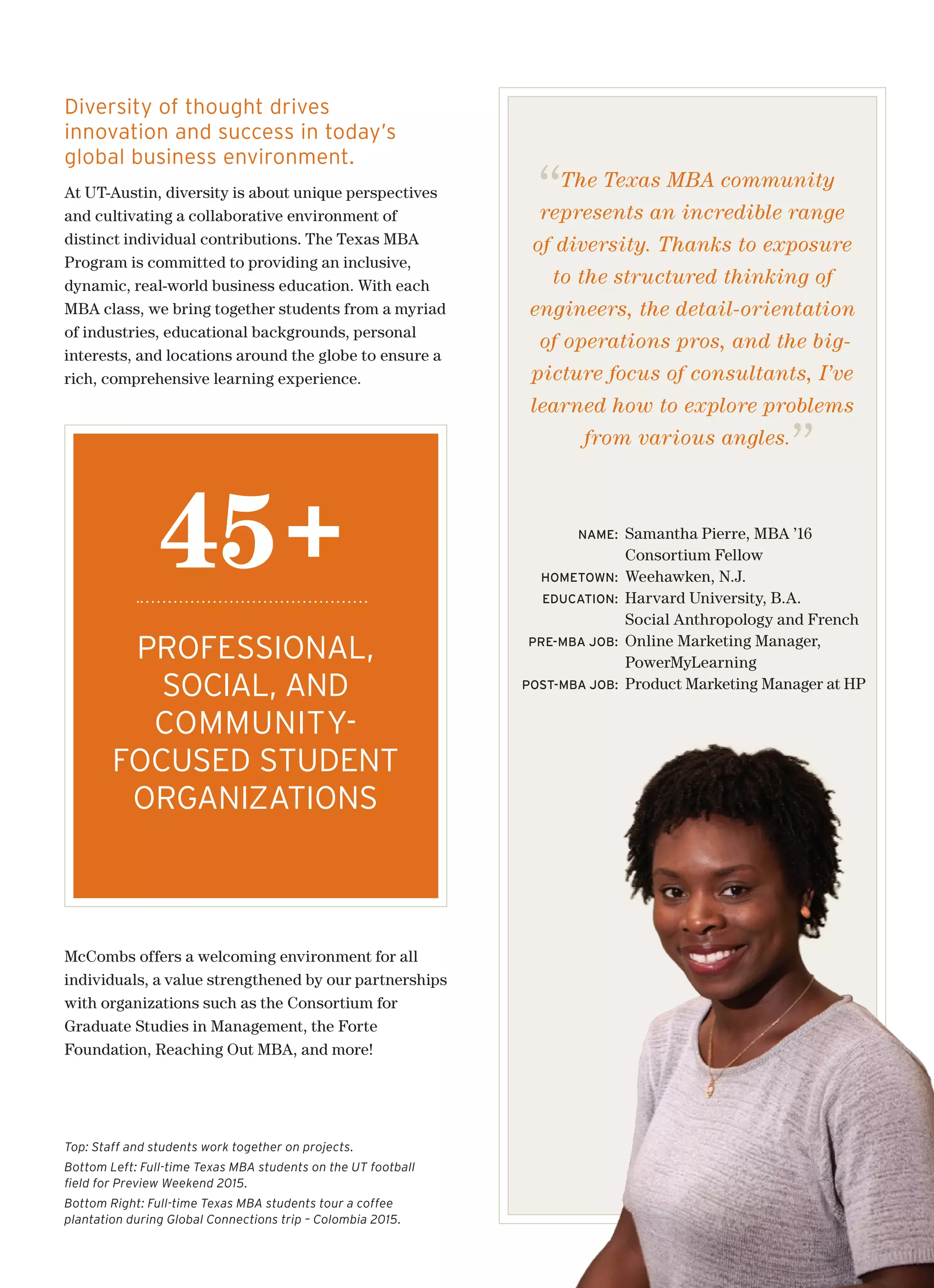 Texas MBA Full-Time Program Brochure | PDF