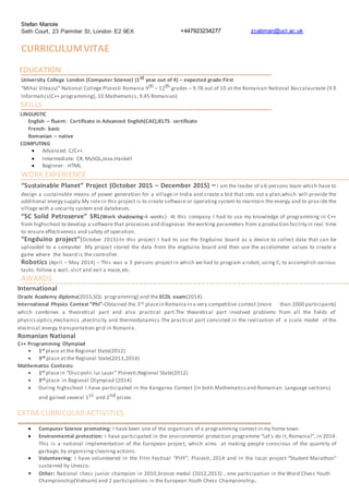 CURRICULUM VITAE | DOCX | Physics | Science