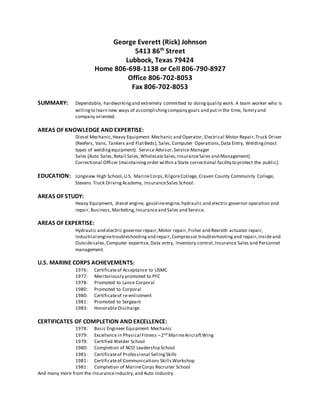 Rick Resume | DOCX