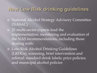 low risk drinking guidelines | PPTX | Substance Abuse | Diseases and ...