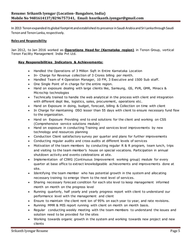 Srikanth Iyengar-Resume | PDF