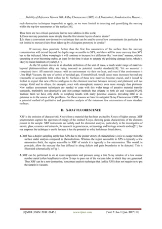 Stability of Reference Masses VIII: X-Ray Fluorescence (XRF) as a ...