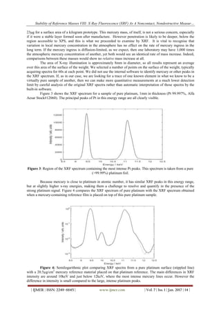 Stability of Reference Masses VIII: X-Ray Fluorescence (XRF) as a ...