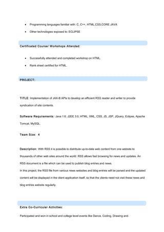 Naveen - resume | DOC