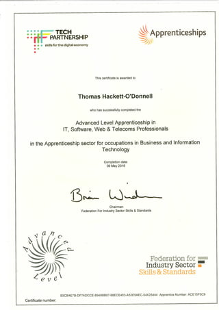 Ace Certificate | PDF