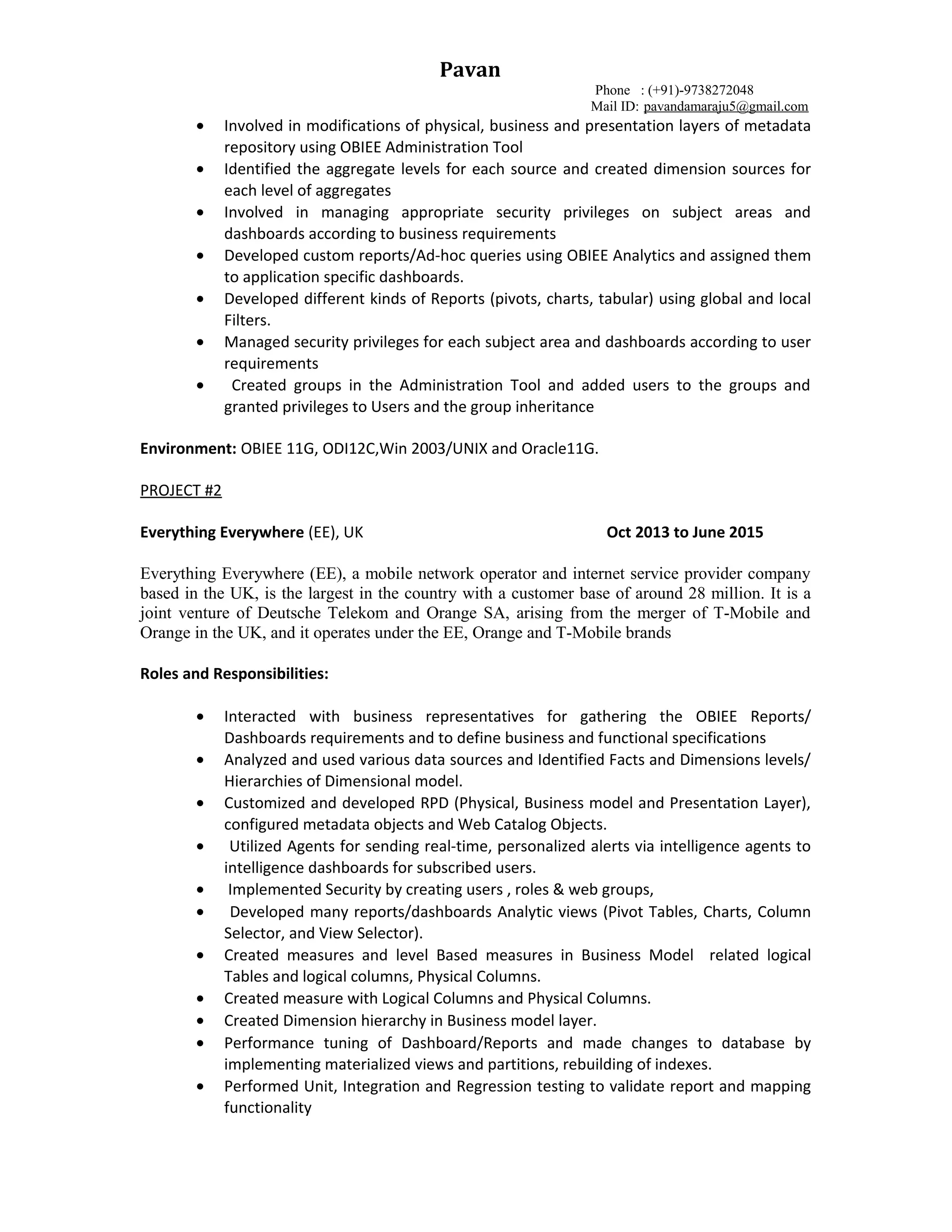 Pavan Resume | DOC