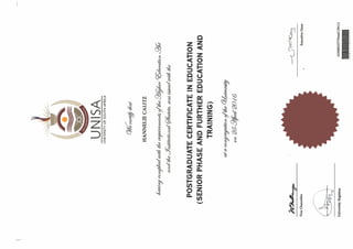 PGCE Certificate | PDF