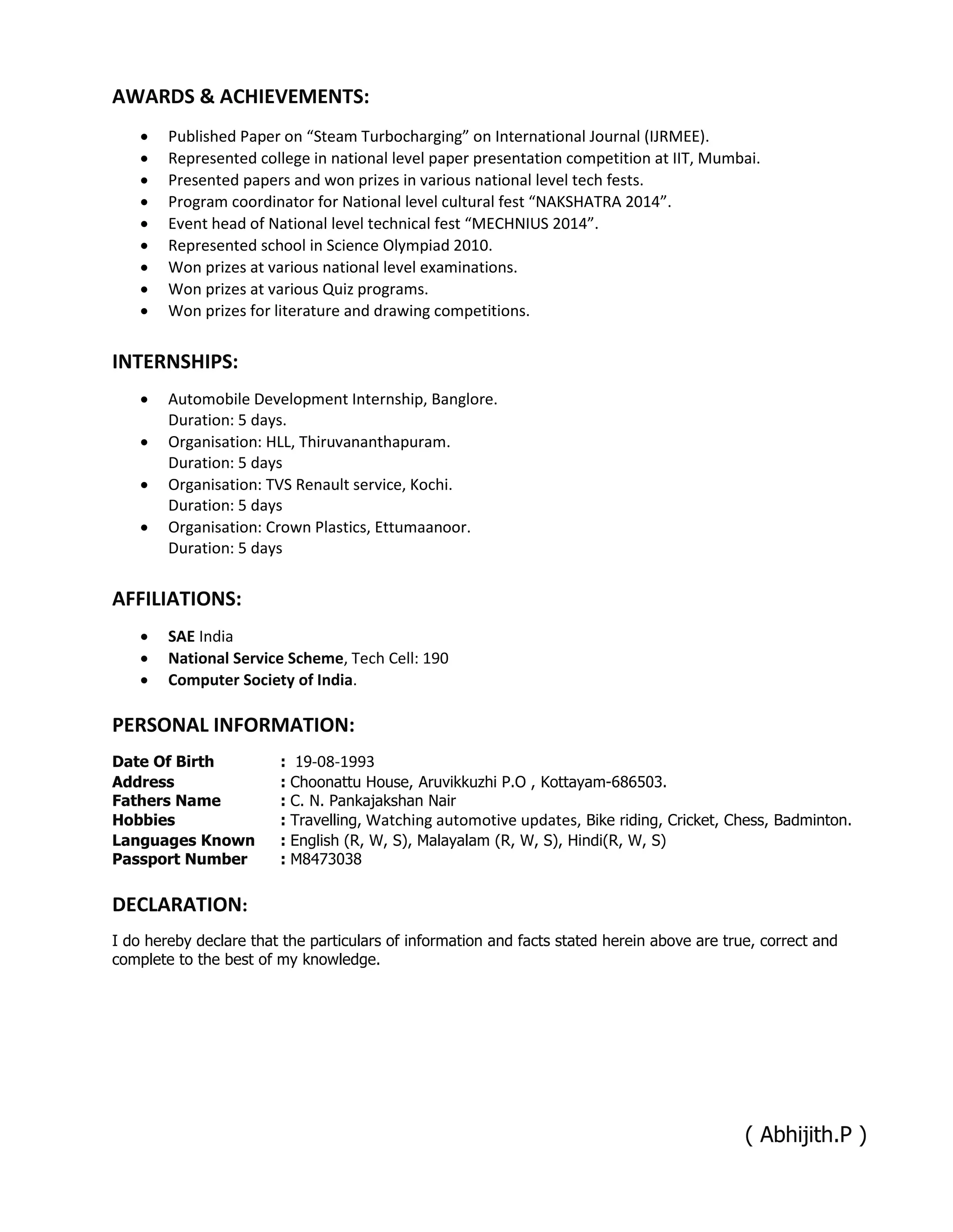 resume1 | PDF