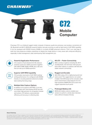 C72 Mobile Computer | PDF