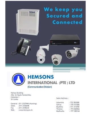 Hemsons - Comms Division Profile - R | PDF