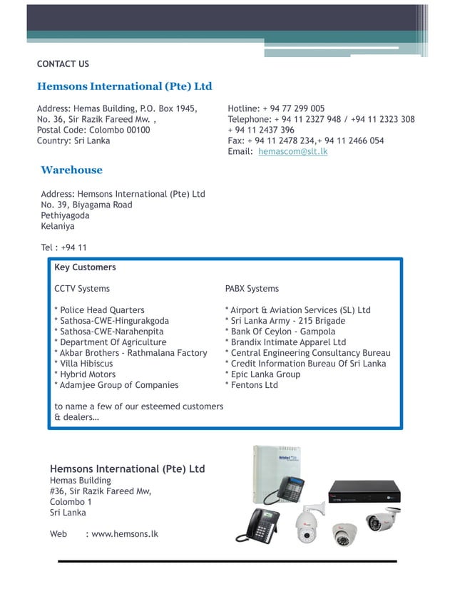 Hemsons - Comms Division Profile - R | PDF