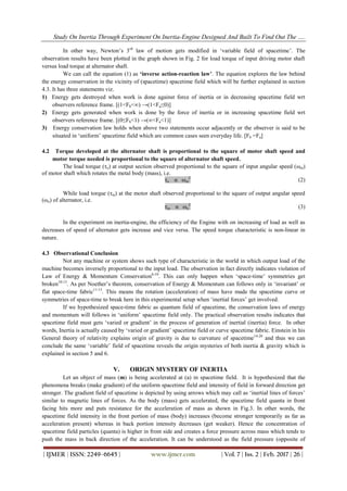 Study on Inertia through Experiment on Inertia-Engine Designed and ...