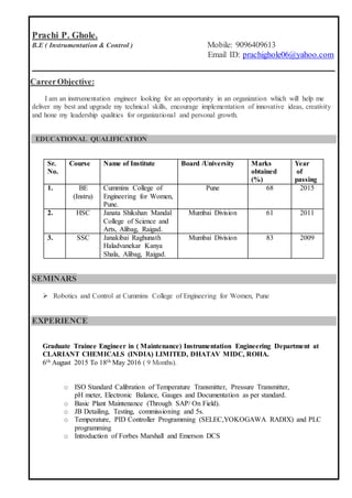 Prachi resume | DOCX